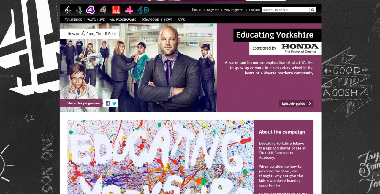 Channel 4 Launches Online Hub For Upcoming Educating Yorkshire Series ...